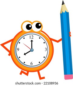 Pencil Time Stock Illustration 22108936 | Shutterstock