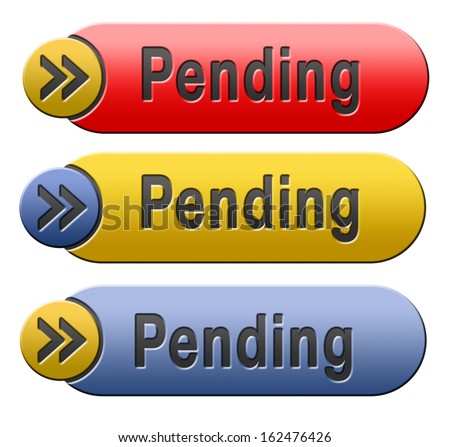Pending Review Approval Application Progress Icon Stock Illustration ...