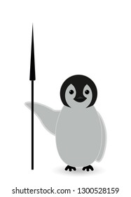 Penguin Weapon Stock Illustration 1300528165