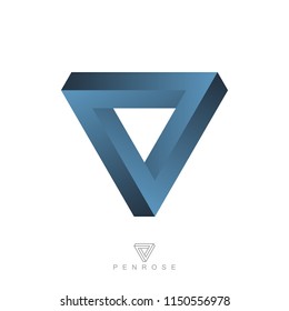 Penrose Triangle Impossible Tribar Object Optical: ilustrações stock ...