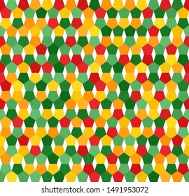 Pentagon Pattern Seamless Background Red Light Stock Illustration ...