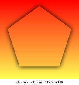 Pentagon Shape Color Gradient Background Stock Illustration 2197459129 ...