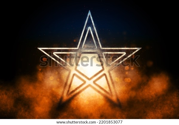 Pentagram Symbol Five Pointed Star Symbol Stock Illustration 2201853077 ...