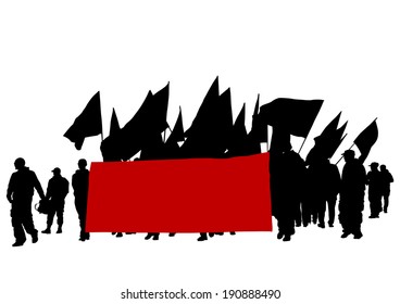 People Anarchy Large Flags Stock Vector (Royalty Free) 190883813 ...