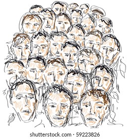 26,179 Crowd people draw Images, Stock Photos & Vectors | Shutterstock