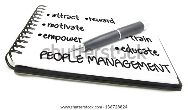 People Management Flow Chart Notes Stock Illustration 136728824 ...