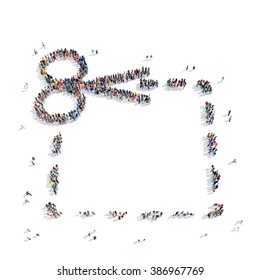 People Shape Frame Scissors Stock Illustration 386967769 | Shutterstock