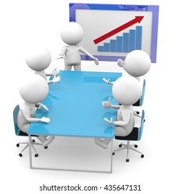 People Work 3d Rendering Stock Illustration 435647131 | Shutterstock
