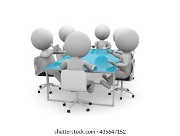 People Working 3d Rendering: ilustración de stock 435673405 | Shutterstock