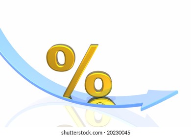 Percent Fall Stock Illustration 20230045 | Shutterstock