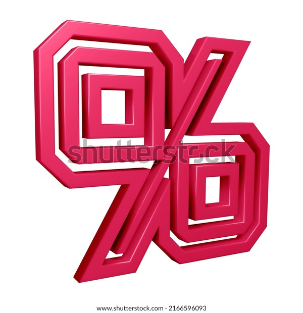 Percent Mark Symbol 3d Render3d Illustration Stock Illustration ...