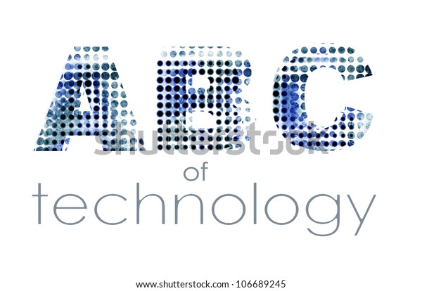 Perforated Letters Abc Stock Illustration 106689245 | Shutterstock