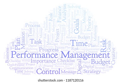 Performance Management Word Cloud Made Text Stock Illustration ...