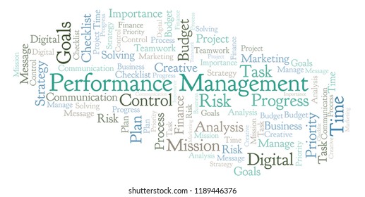 Performance Management Word Cloud Made Text Stock Illustration ...