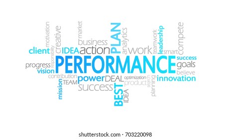 Performance Word Cloud Illustration Stock Illustration 703220098 ...