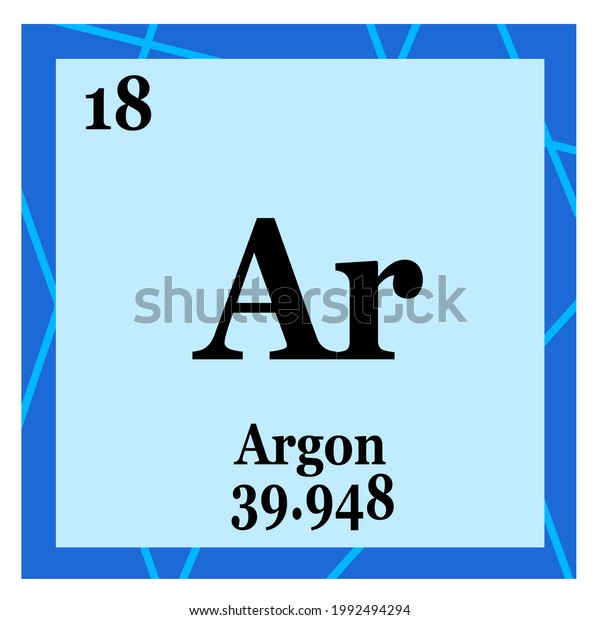 Periodic Table Element Argon Stock Illustration 1992494294 | Shutterstock