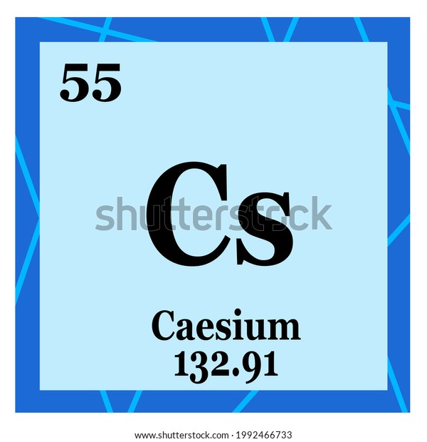 Periodic Table Element Caesium Stock Illustration 1992466733 | Shutterstock