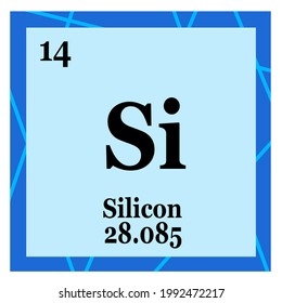 Periodic Table Element Silicon Stock Illustration 1992472217 | Shutterstock