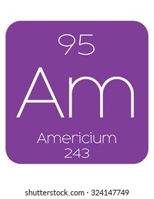 Periodic Table Elements Americium: ภาพประกอบสต็อก 324147749 | Shutterstock