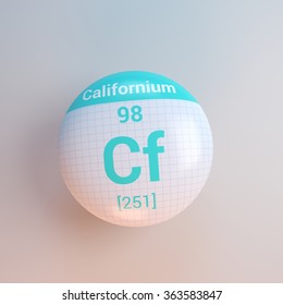 Periodic Table Elements Californium Stock Illustration 363583847 ...