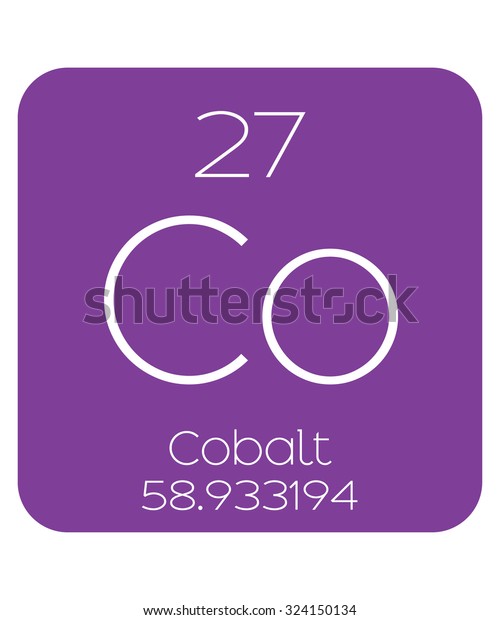Periodic Table Elements Cobalt: ilustración de stock 324150134 ...