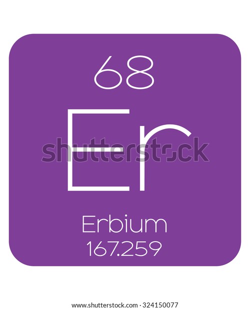 Periodic Table Elements Erbium Stock Illustration 324150077 | Shutterstock