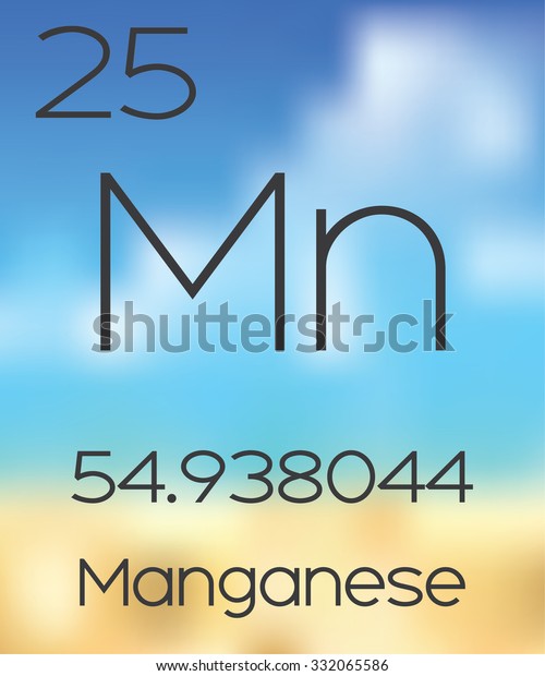 Periodic Table Elements Manganese Stock Illustration 332065586 ...