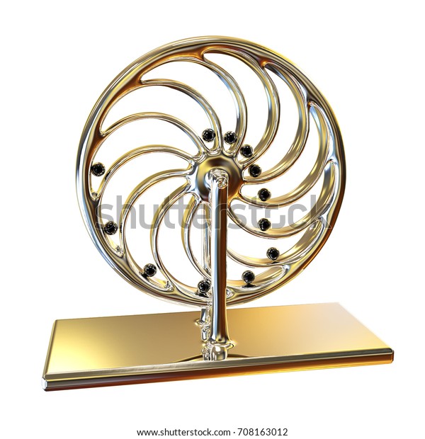 Perpetual Motion Machine Perpetuum Mobile 3d Stock Illustration ...