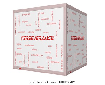 Perseverance Word Cloud Concept On 3d Stock Illustration 188832782 ...