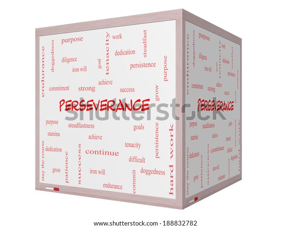 Perseverance Word Cloud Concept On 3d Stock Illustration 188832782 ...