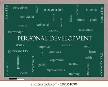 Personal Development Word Cloud Concept On Stock Illustration 199061090 ...