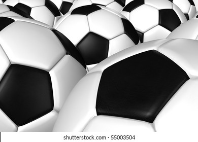 Perspective 3d Rendering Soccer Ball Leather Stock Illustration ...