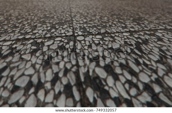 Perspective Ground Texture 3d Illustration Ground Stock Illustration ...