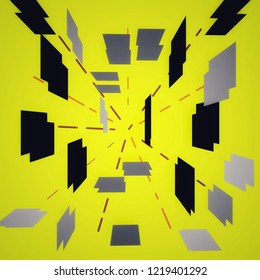 Perspective Square Background Abstract Square Moving Stock Illustration ...