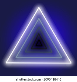 Perspective Triangle Lightning Blue Background Stock Illustration ...