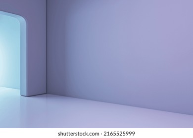Perspective View On Corner Empty Room Stock Illustration 2165525999 ...