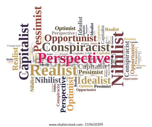 Perspective Word Cloud: ilustración de stock 119650399 | Shutterstock
