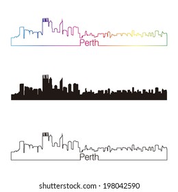 934 Perth city outline Images, Stock Photos & Vectors | Shutterstock