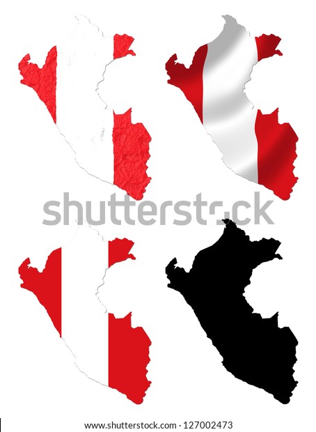 Peru Flag Over Map Collage Stock Illustration 127002473 | Shutterstock