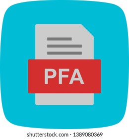 Pfa File Document Icon Trendy Style Stock Illustration 1389080369 ...