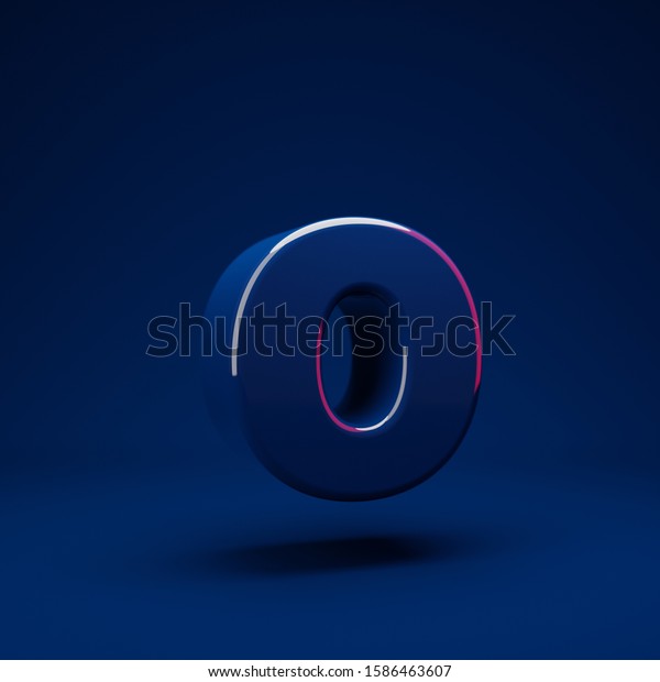 Phantom Blue 3d Letter O Lowercase Stock Illustration 1586463607 ...