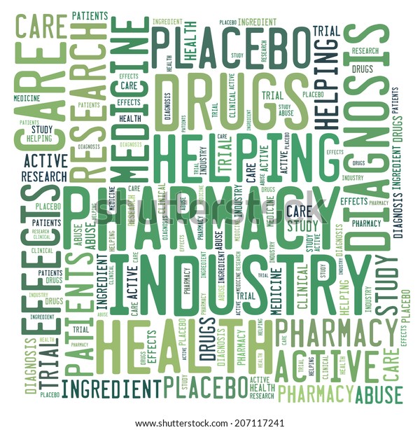 Pharmacy Industry Word Cloud Stock Illustration 207117241