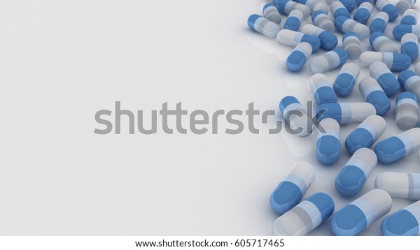 Pharmacy Logo Background Capsules Tablets Pills Stock Illustration ...
