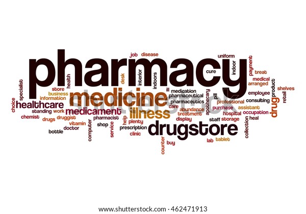 Pharmacy Word Cloud Stock Illustration 462471913 | Shutterstock