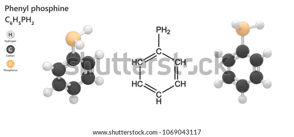 Phenyl Phosphine Compound Chemical Formula C6h5ph2 Stock Illustration ...