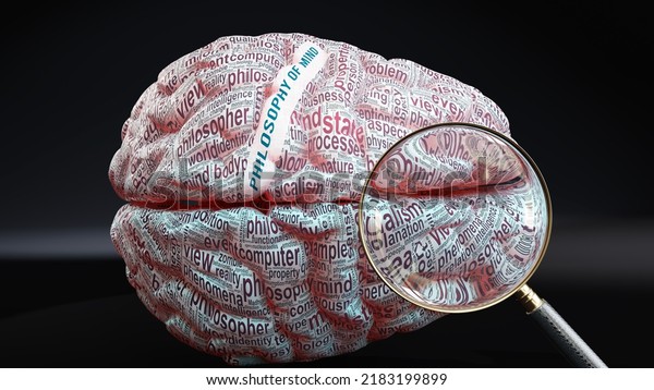 Philosophy Mind Human Brain Hundreds Terms Stock Illustration ...