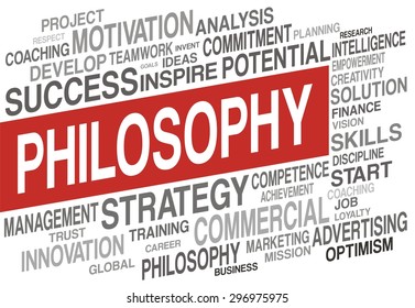Philosophy Word Cloud Concept Stock Illustration 296975975 | Shutterstock