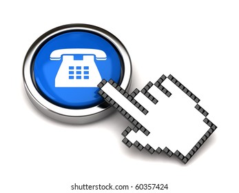 Phone Button Arrow Cursor Stock Illustration 60357424 | Shutterstock