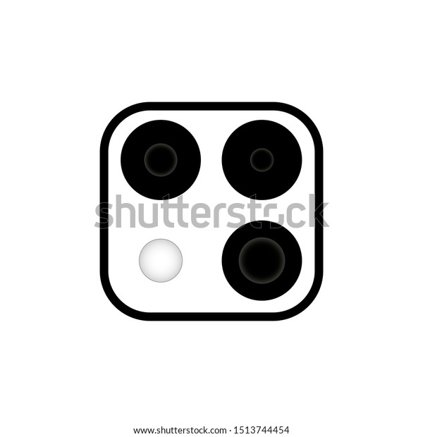 Phone Camera Icon Back Side Smartphone Stock Illustration 1513744454 ...