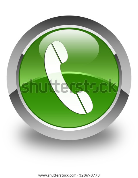 Phone Icon Glossy Soft Green Round Stock Illustration 328698773 Phone Icon Glossy Soft Green Round Stock Illustration 328698773